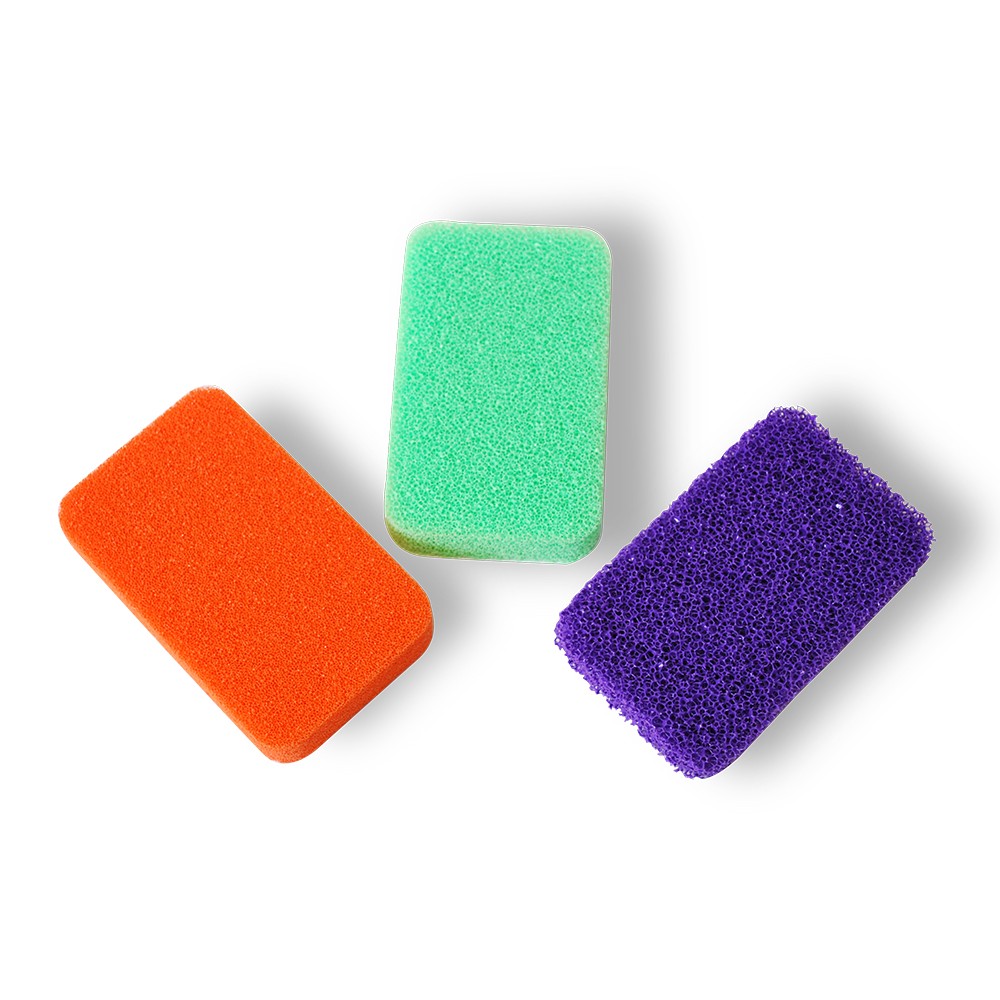 Lot de 3 éponges de cuisine en mousse de silicone Silic'o Sponge Ultra